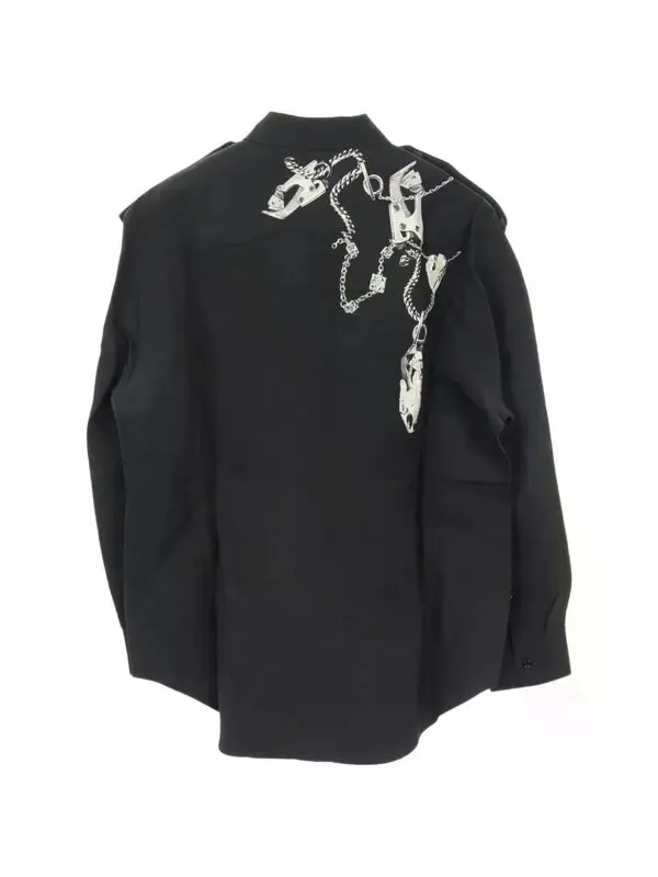 Burberry 2010s Back-print Long-sleeve Shirt