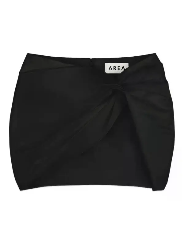AREA Wrapped Mini Skirt