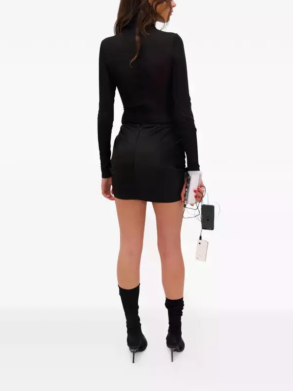 AREA Wrapped Mini Skirt