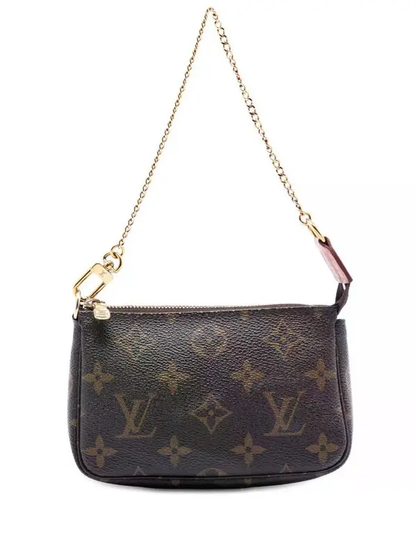 LOUIS VUITTON 2018 Monogram Mini Pochette Accessoires - Brown