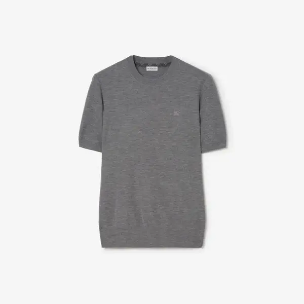 Burberry Cashmere Top - Mid Grey Melange