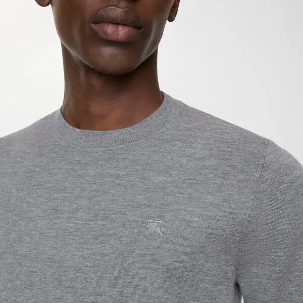 Burberry Cashmere Top - Mid Grey Melange