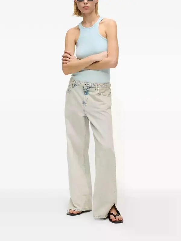 Karl Lagerfeld Slit-hem Jeans