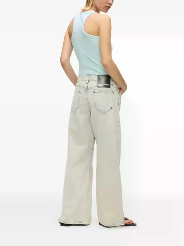 Karl Lagerfeld Slit-hem Jeans