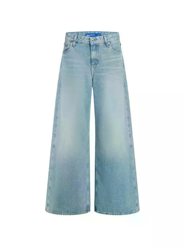 Karl Lagerfeld Five-pocket Wide Leg Jeans