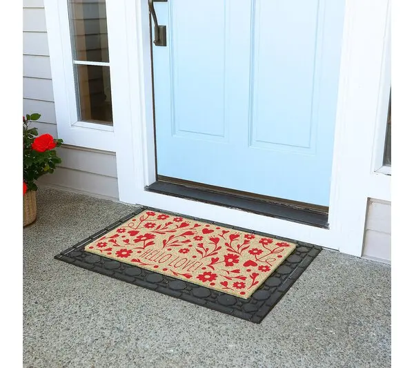 DESIGN IMPORTS Hello Love Doormat