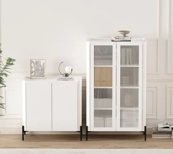 MANHATTAN COMFORT Abbey 2-piece Accent Storage Cabinets