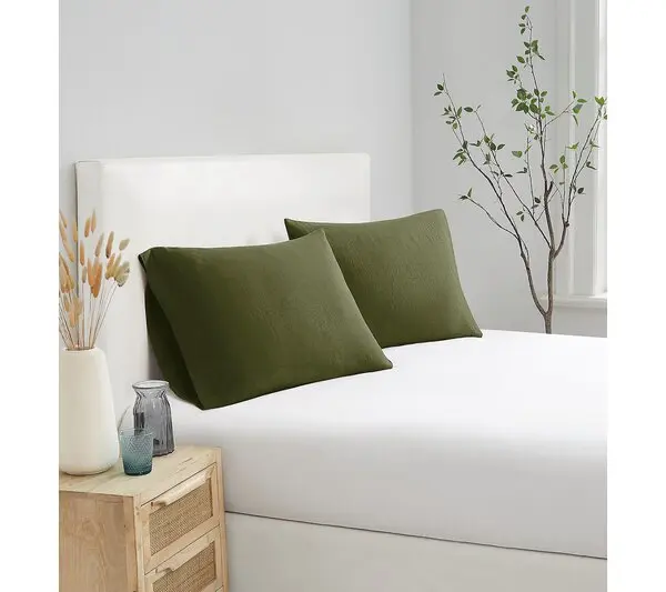 BROOKLYN LOOM Flax Linen King Pillowcase Pair - One-color