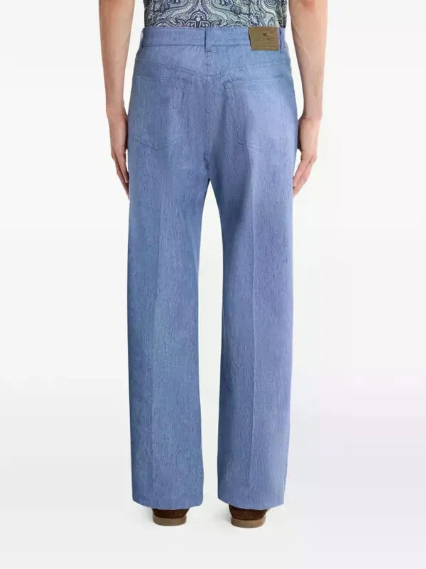 Etro Pressed-crease Straight-leg Jeans