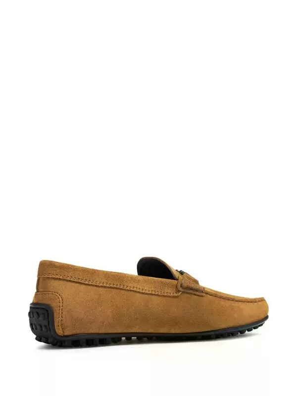 TOD'S T-ring Suede Loafers - Brown