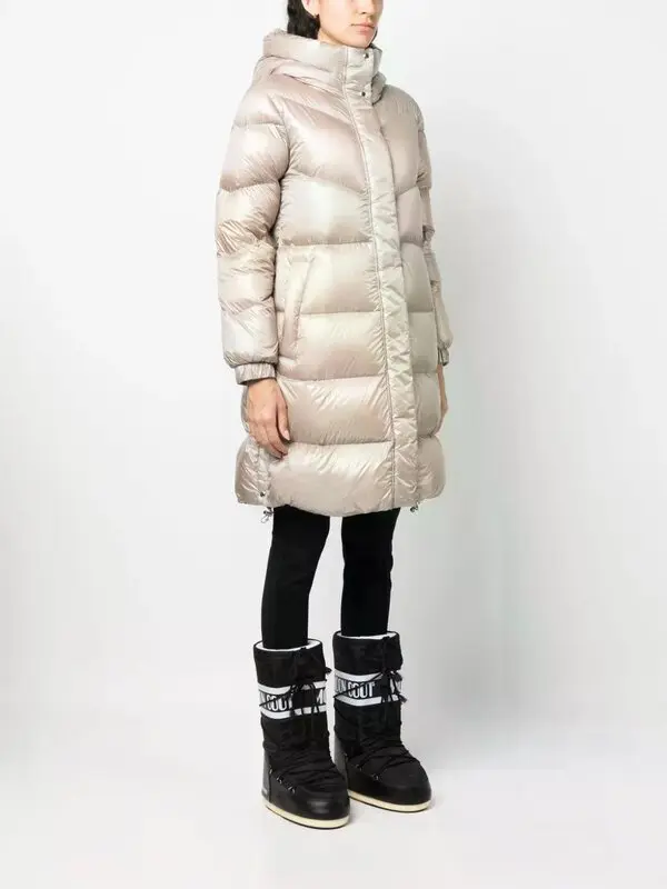 Woolrich Logo-patch Padded Hooded Coat
