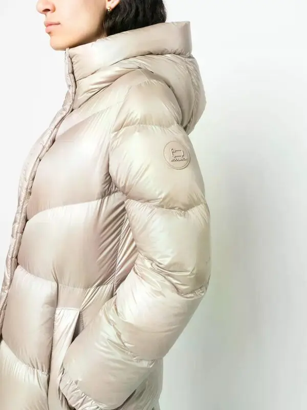 Woolrich Logo-patch Padded Hooded Coat