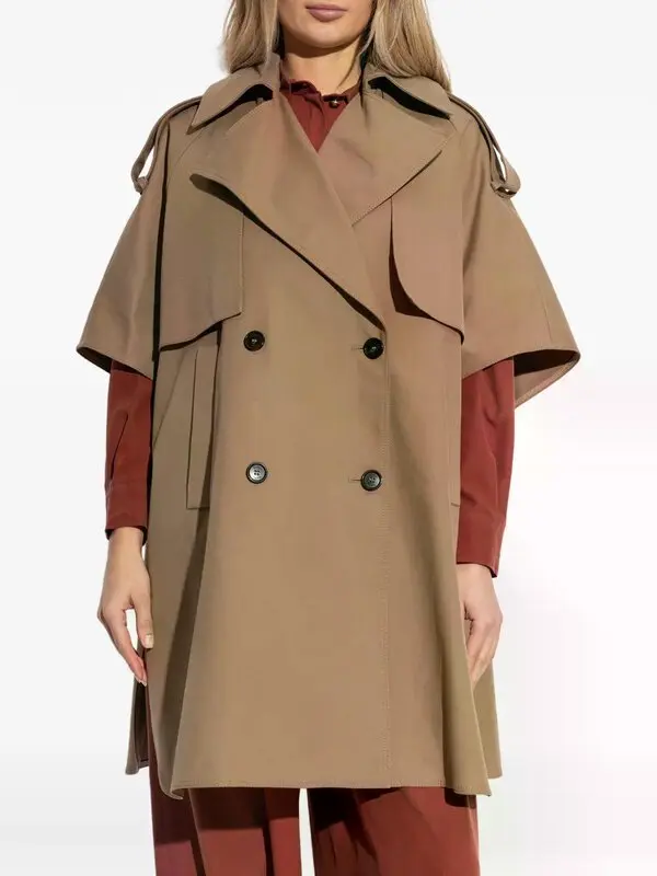Max Mara Double-breasted Cape Coat