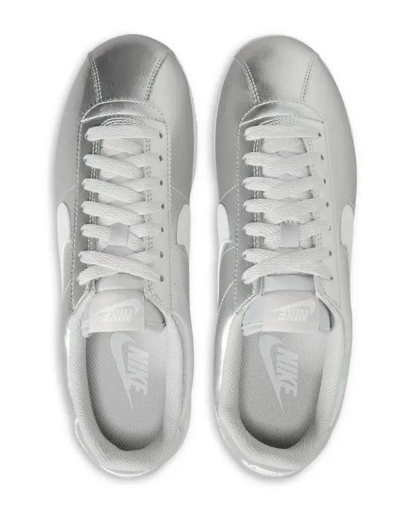Nike Cortez Running Sneakers - Metallic Silver/white Grey Fog