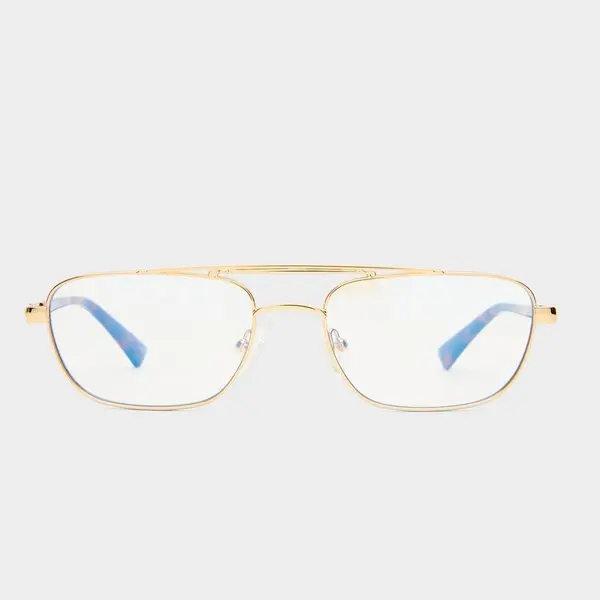 Le Specs Le Mimi Anti-blue Light Glasses - Gold Blue