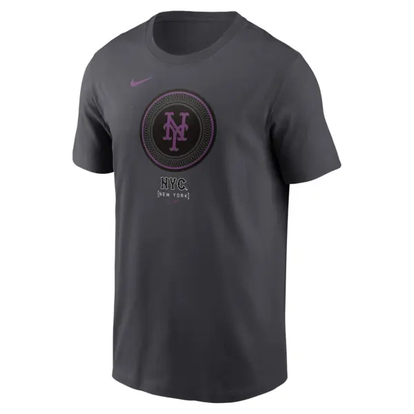 Nike New York Mets City Connect Wordmark Mlb T-shirt - Grey