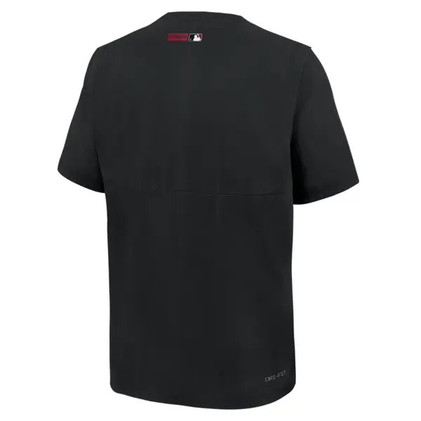 Nike Arizona Diamondbacks Authentic Collection Dri-fit Mlb 1/4-zip Short-sleeve Windbreaker