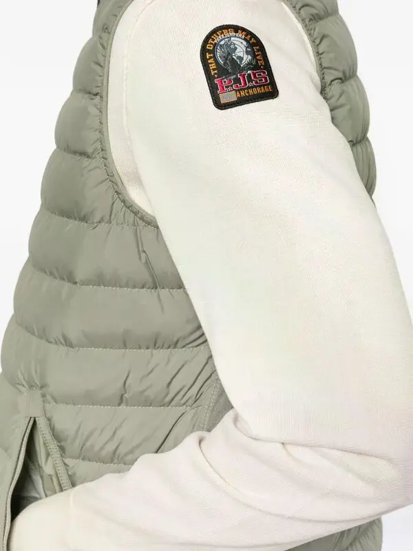 PARAJUMPERS Crewneck Sweater With Sleeve Patch - Neutrals