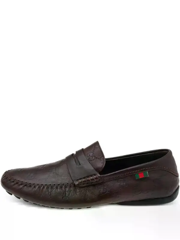 Gucci Gg Canvas Slip-on Loafers