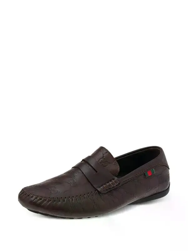 Gucci Gg Canvas Slip-on Loafers