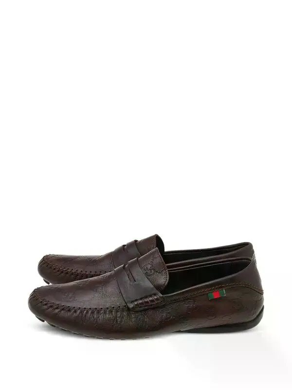 Gucci Gg Canvas Slip-on Loafers