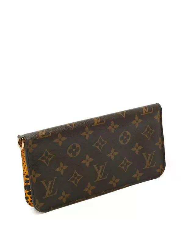 LOUIS VUITTON 2012 X Yayoi Kusama Monogram Canvas Zip Wallet - Brown