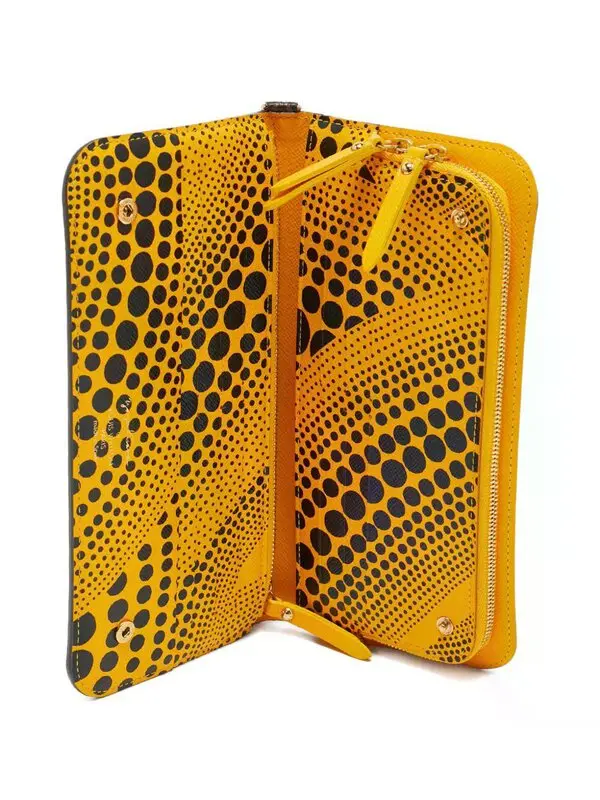 LOUIS VUITTON 2012 X Yayoi Kusama Monogram Canvas Zip Wallet - Brown