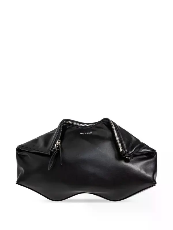 Alexander McQueen Zipped Leather Clutch Bag