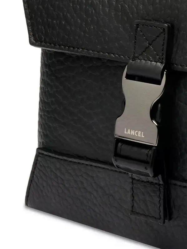 LANCEL Milo Buckle Messenger Bag - Black