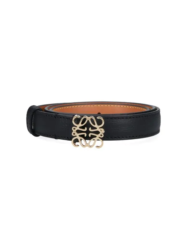 Loewe Anagram Reversible Belt - Black