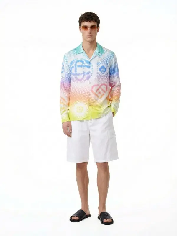 Casablanca Shirt "halftone Logo - Multi
