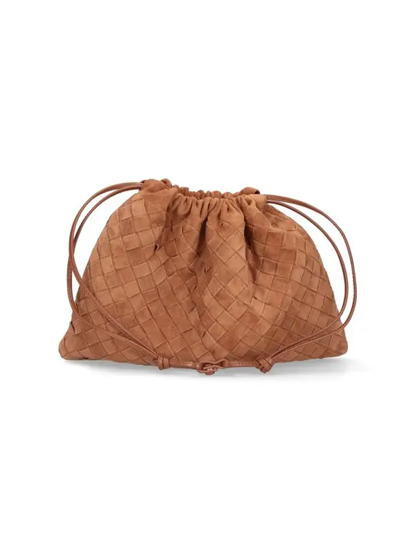 Bottega Veneta Intrecciato Suede Pouch