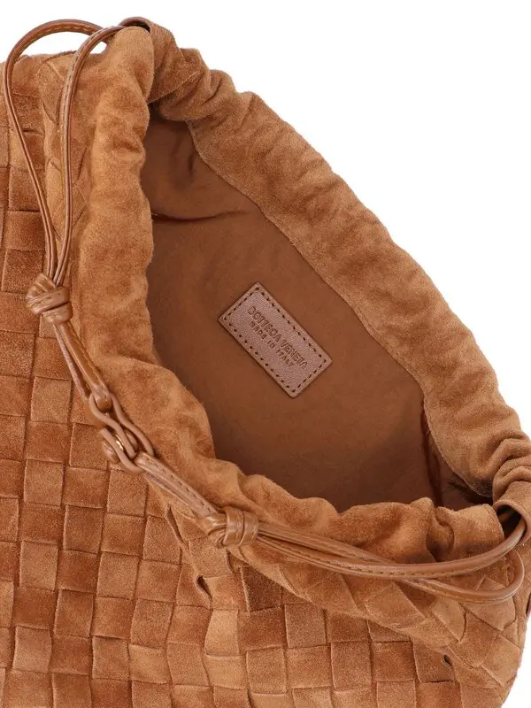 Bottega Veneta Intrecciato Suede Pouch