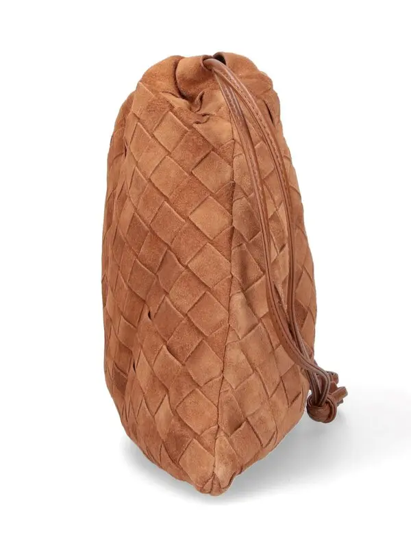 Bottega Veneta Intrecciato Suede Pouch
