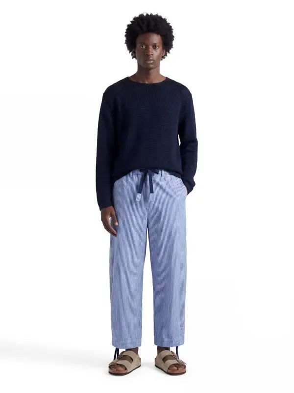 Giorgio Armani Linen Blend Sweater - Blue