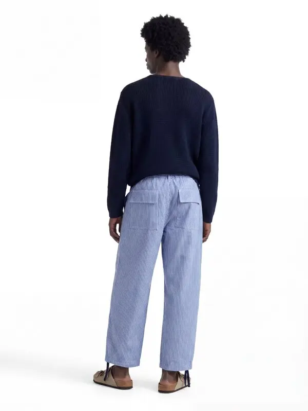 Giorgio Armani Linen Blend Sweater - Blue