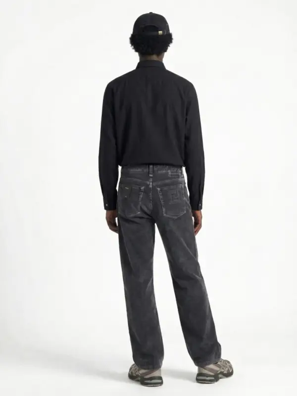 LARDINI Tencel And Linen Shirt - Black