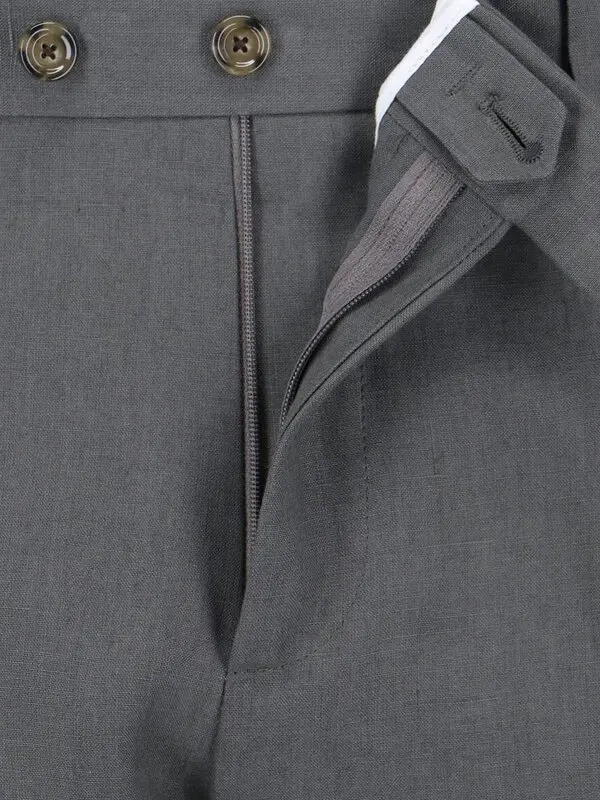 LARDINI Double-breasted Linen Suit