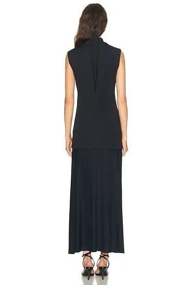 JIL SANDER Sleeveless Maxi Dress - Navy