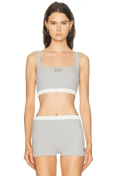 ENTIRE STUDIOS Lounge Bra Top - Pebble