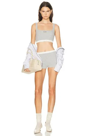 ENTIRE STUDIOS Lounge Bra Top - Pebble