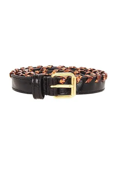 Dries Van Noten Braided Leather Belt - Tan