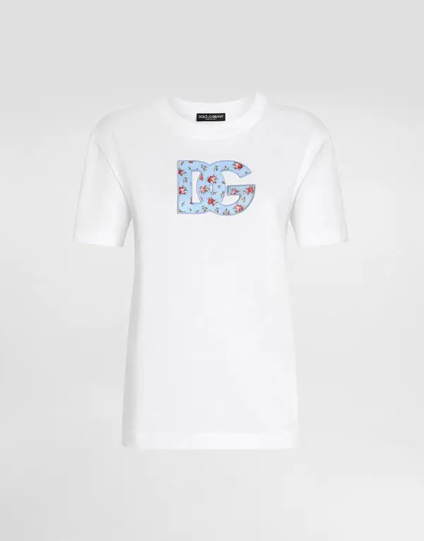 Dolce & Gabbana Jersey T-shirt With Dg Print Patch
