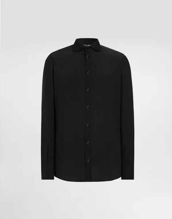 Dolce & Gabbana Stretch Poplin Martini Shirt - Black