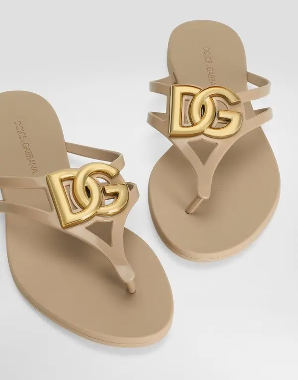 Dolce & Gabbana Rubber Slides With Logo