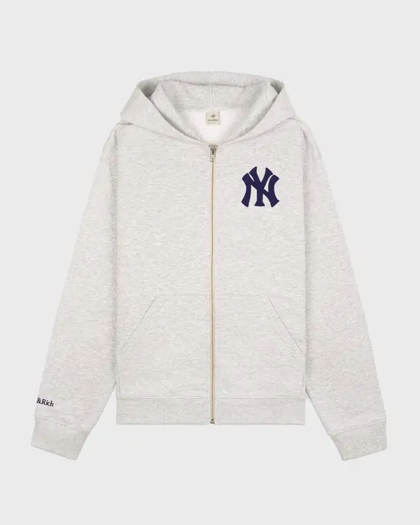 SPORTY & RICH Heritage Yankees Zip-up Hoodie