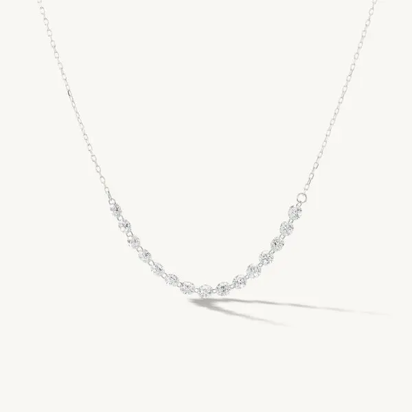 SOPHIE RATNER JEWELRY Petite Pierced Tennis Necklace - One-color