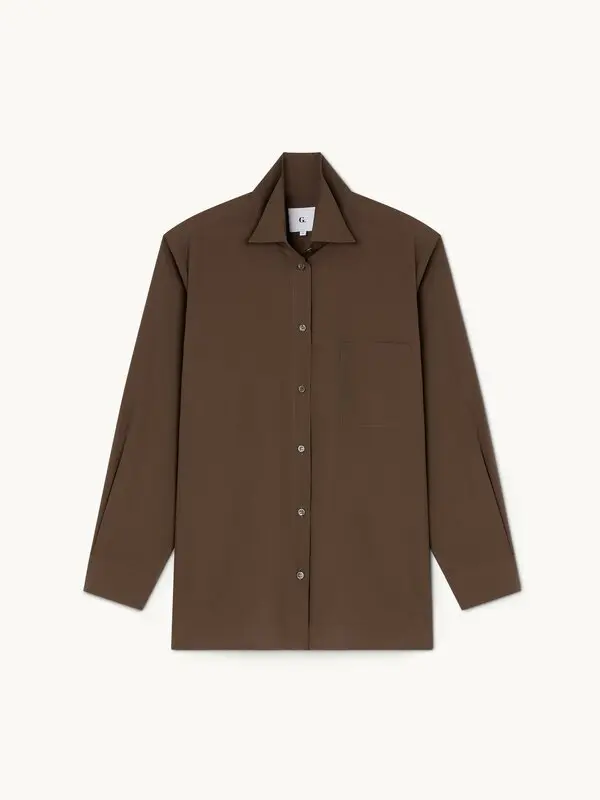 GWYN Flynn Button-down Shirt - Ash Brown