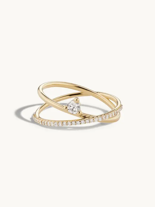 SOPHIE RATNER JEWELRY Pave Crossroads Ring