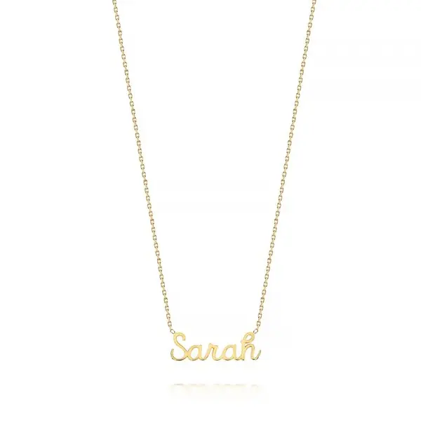 Sarah Chloe Ava Mini Name Necklace - One-color